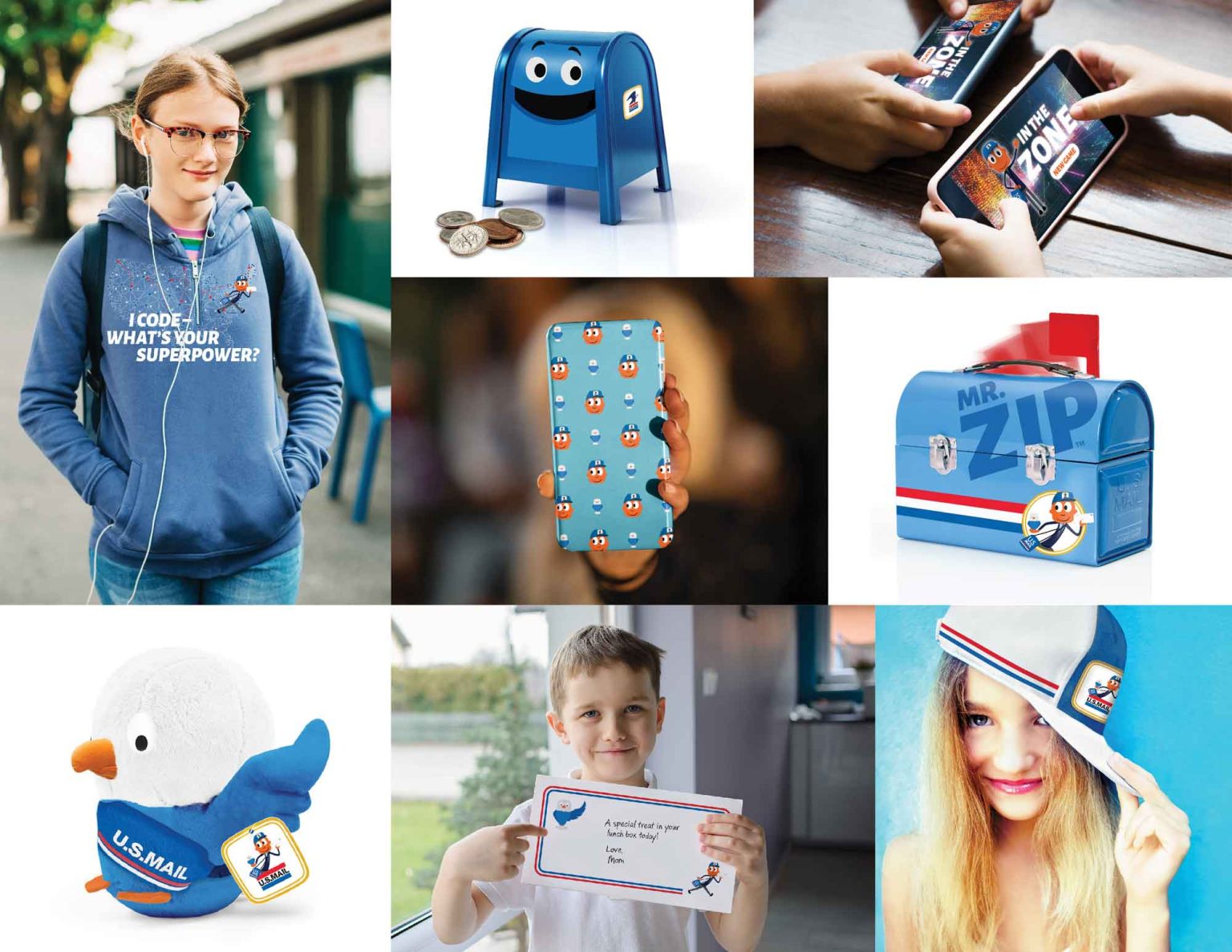 USPS : Mr. Zip Character Modernization, Branding & Style Guide